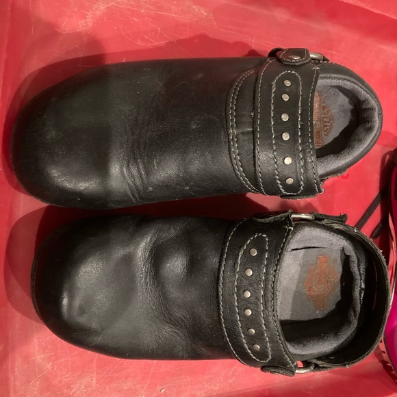 Harley-Davidson | Shoes | Women Harley Davidson Black Leather ...